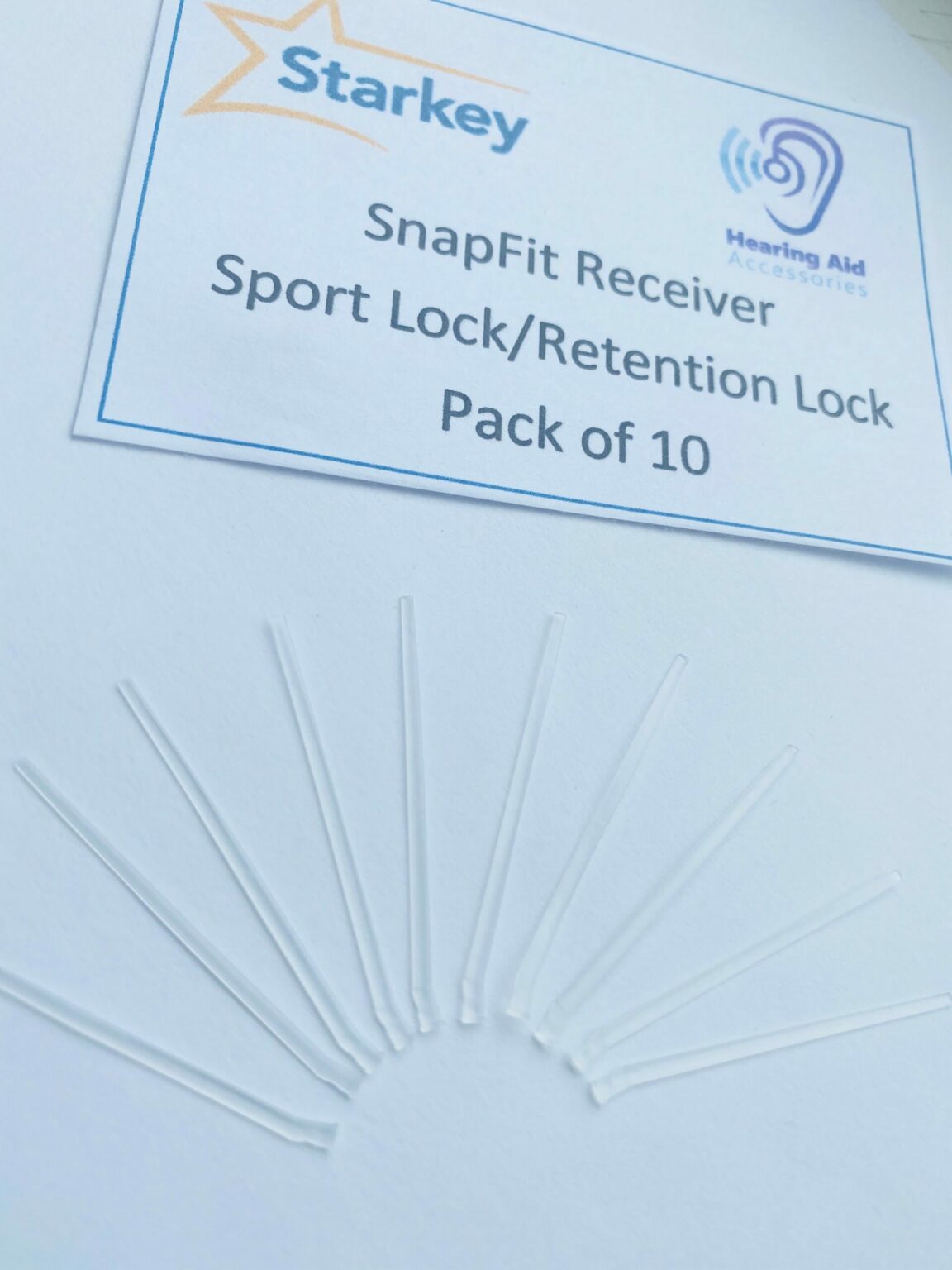 Starkey Sports Lock/Retention Locks - 10pack - Hearing Aid Accessory